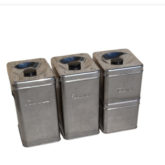 Kitchen | Mid Century Stainless Steel Canister Set | Poshmark